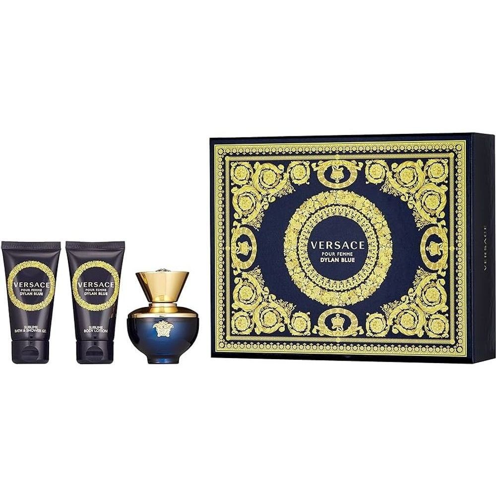 Versace Dylan Blue Set 50ml EDP + 50ml Shower Gel + 50ml Body Lotion ...