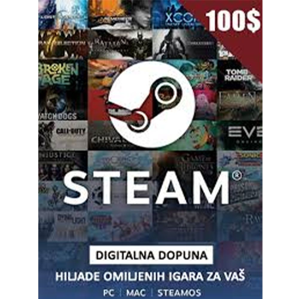 STEAM gift card 100$ - Global - fonTELe