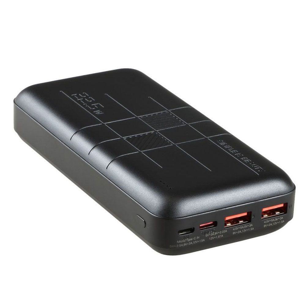 XO powerbank 20000mAh PR188 QC22.5W+PD20W Crni - fonTELe