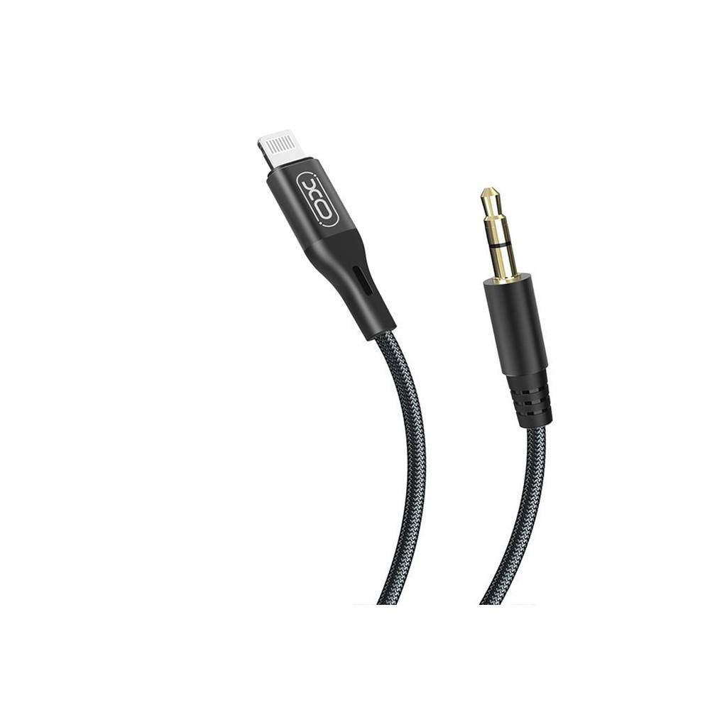 XO AUX kabal lighting to 3,5mm audio USB kabal NBR155A Crni - fonTELe